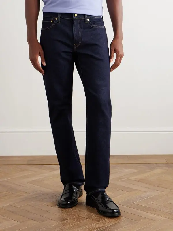 Sid Mashburn Clift Slim-fit Straight-leg Stretch Jeans