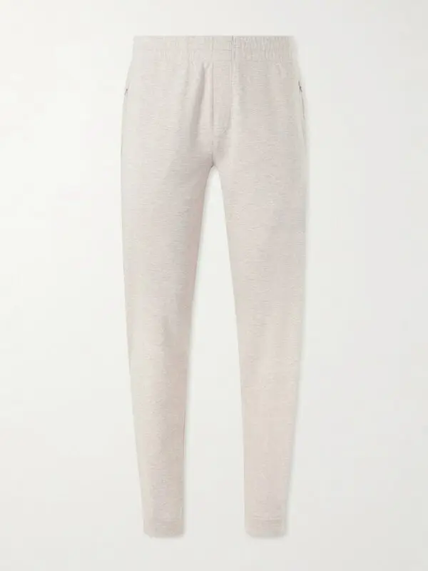 Orlebar Brown Struma Tapered Cotton-blend Jersey Sweatpants - Neutrals