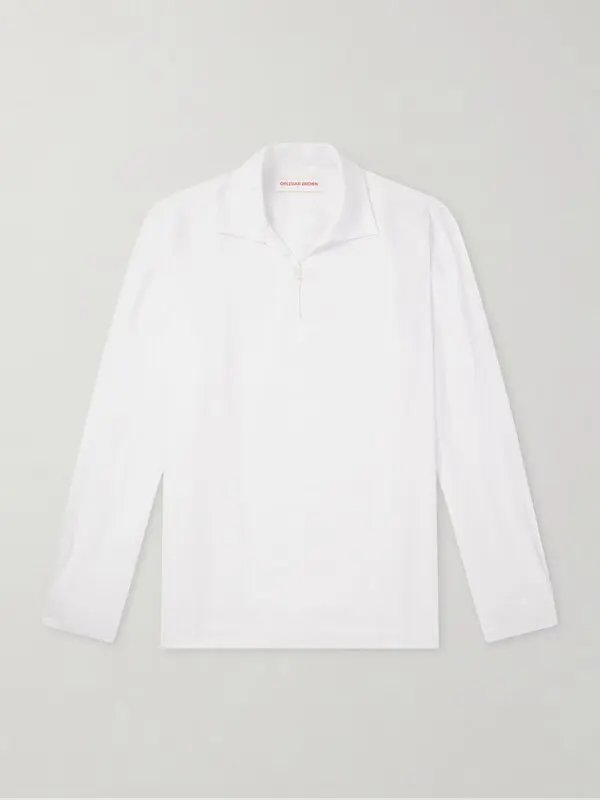 Orlebar Brown Vincent Linen Polo Shirt