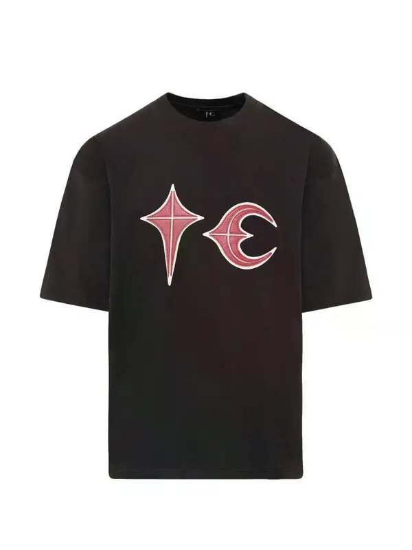 THUG CLUB Rock Graphic-print Oversized T-shirt - Black