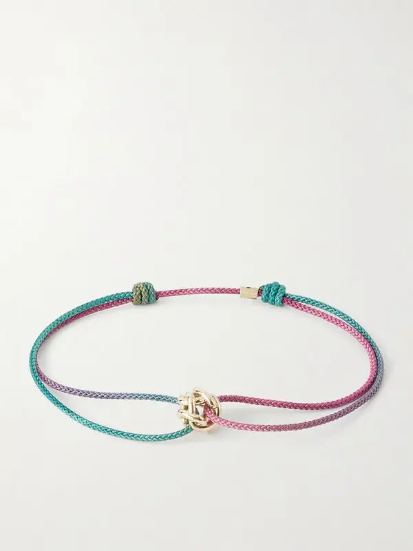 Luis Morais 14-karat Gold Cord Bracelet - Multi