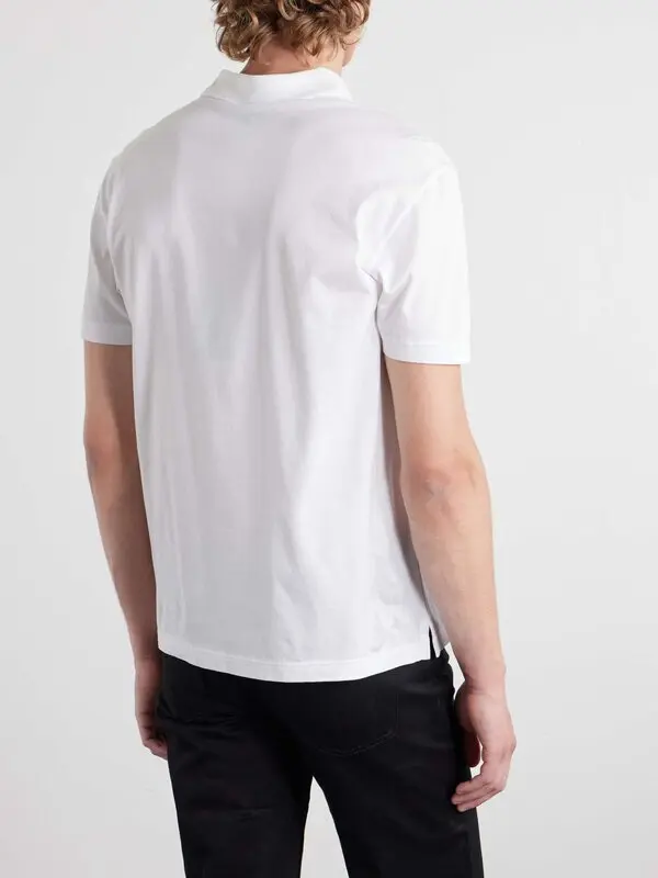 Gucci Logo-print Cotton-jersey Polo Shirt