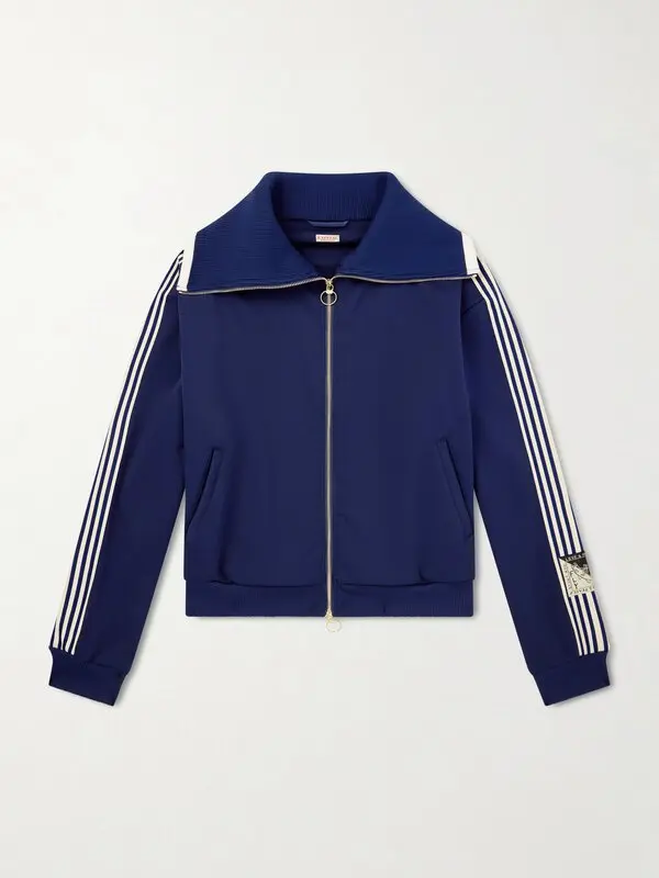 Kapital Striped Jersey Track Jacket - Blue