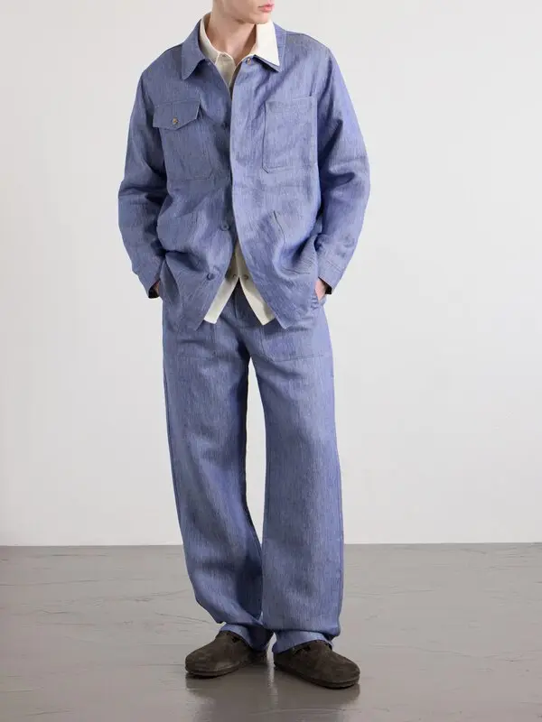 GOD'S TRUE CASHMERE Linen Blouson Jacket