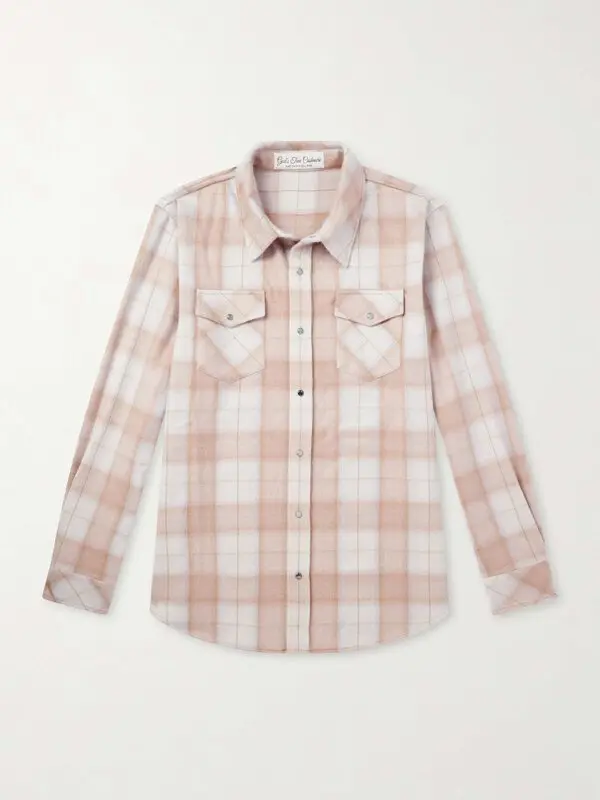 GOD'S TRUE CASHMERE Checked Cashmere Shirt
