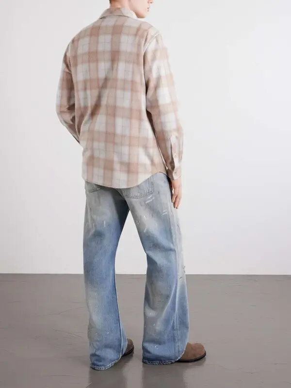 GOD'S TRUE CASHMERE Checked Cashmere Shirt
