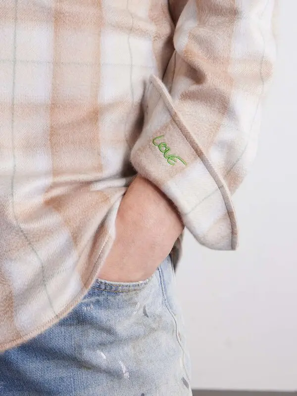 GOD'S TRUE CASHMERE Checked Cashmere Shirt