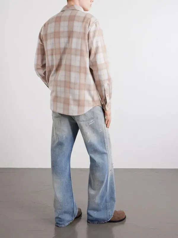 GOD'S TRUE CASHMERE Checked Cashmere Shirt