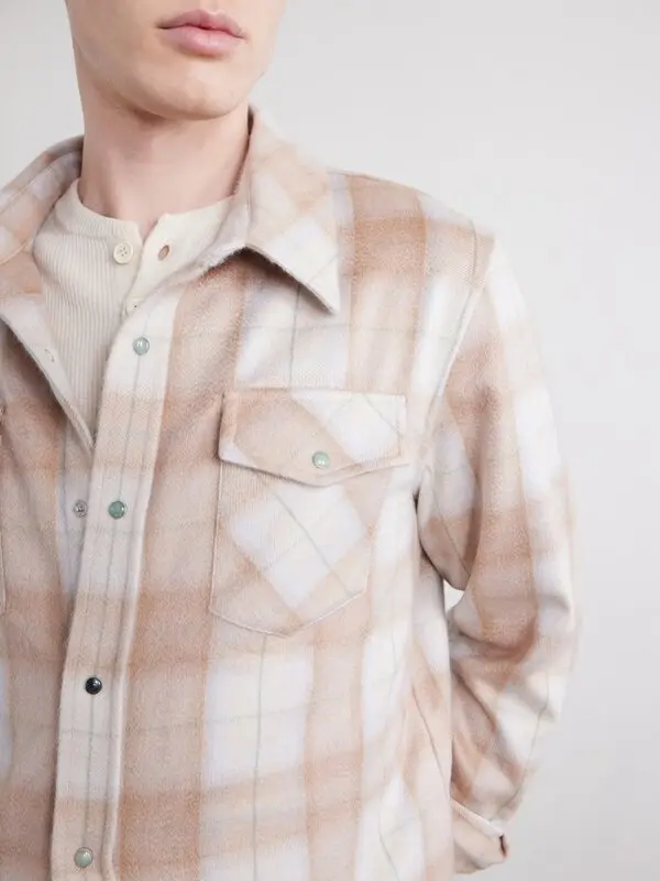 GOD'S TRUE CASHMERE Checked Cashmere Shirt