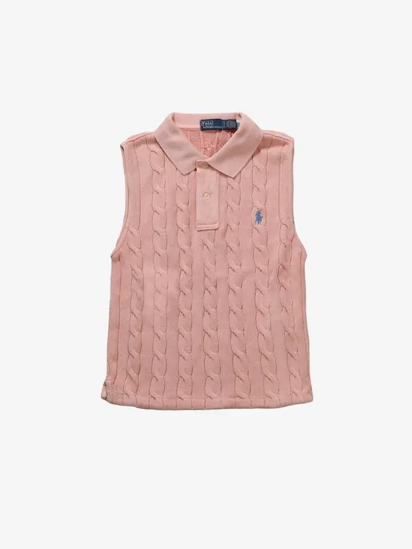 Polo Ralph Lauren Logo Sleeveless Shirt - Pink Sand