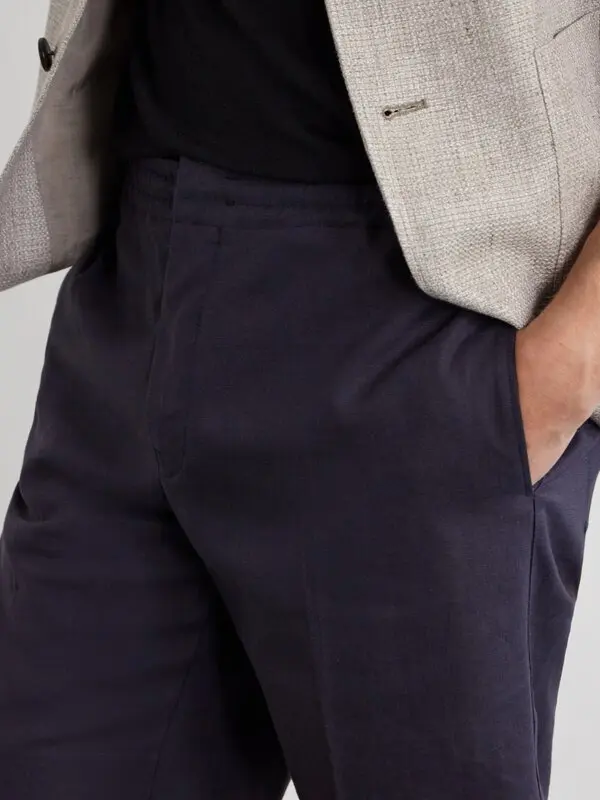 Zegna Oasi Straight-leg Linen Shorts - Blue