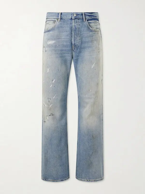 Acne Studios Straight Leg Jeans - Blue