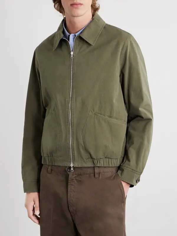 DRAKE'S Cotton Reversible Blouson Jacket