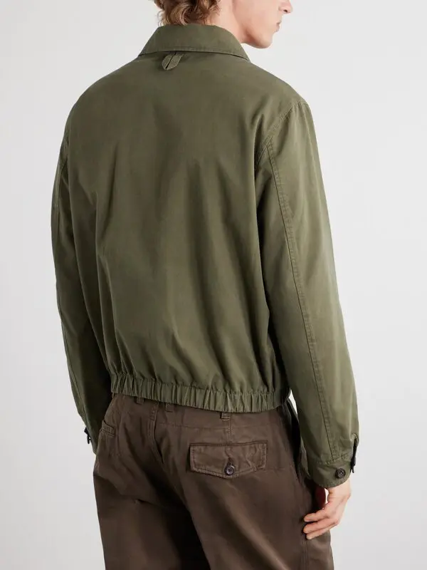 DRAKE'S Cotton Reversible Blouson Jacket