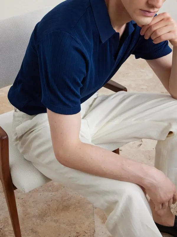 Oliver Peoples Westcott Open-collar Organic Cotton Polo Shirt