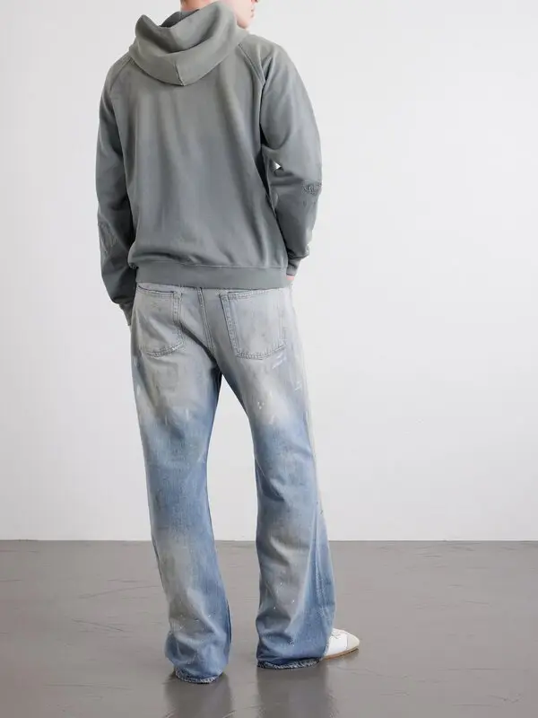 Acne Studios Embroidered Logo Zip Hoodie