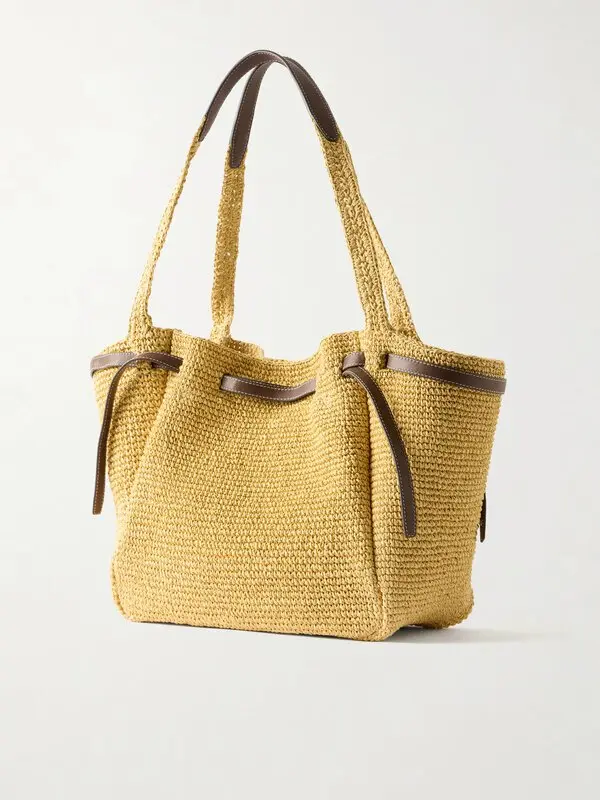 Tory Burch Romy Straw Tote Bag - Neutrals