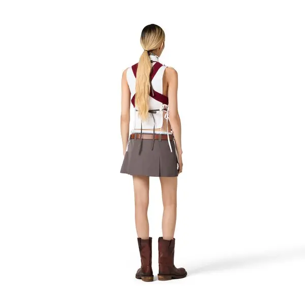Miu Miu Poplin Miniskirt