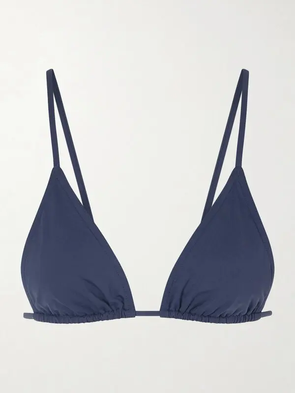 RIVAGE Jamie Triangle Bikini Top - Blue
