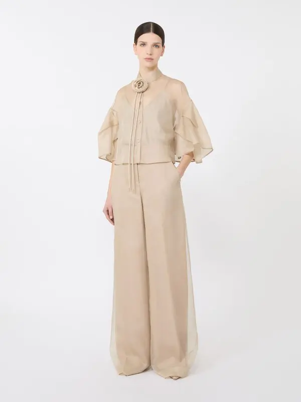 Max Mara Silk Organza Cape