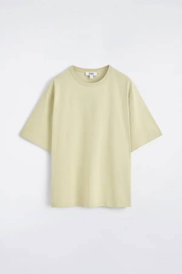 Cos Relaxed Garment-washed Cotton T-shirt - Green