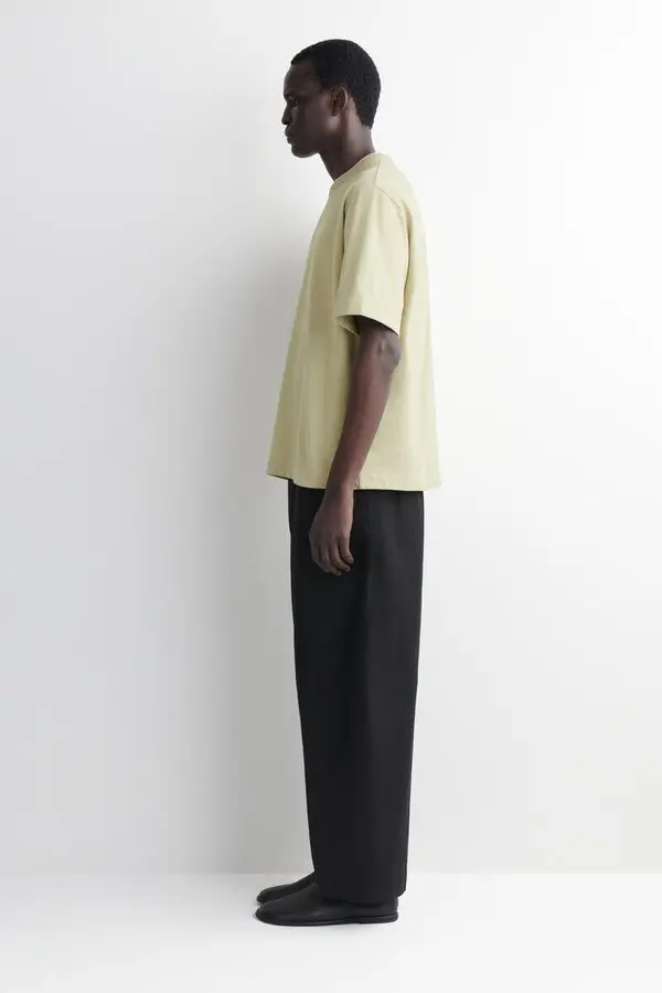 Cos Relaxed Garment-washed Cotton T-shirt - Green