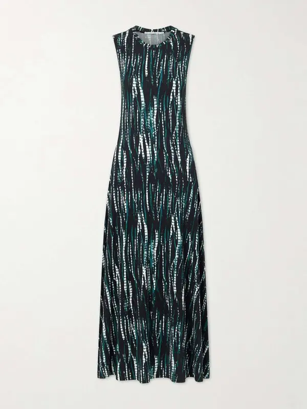 Proenza Schouler White Label Jordyn Printed Jersey Midi Dress - Multi