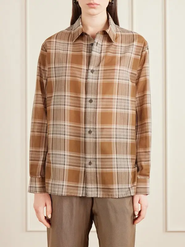 Matteau Checked Cotton-voile Shirt