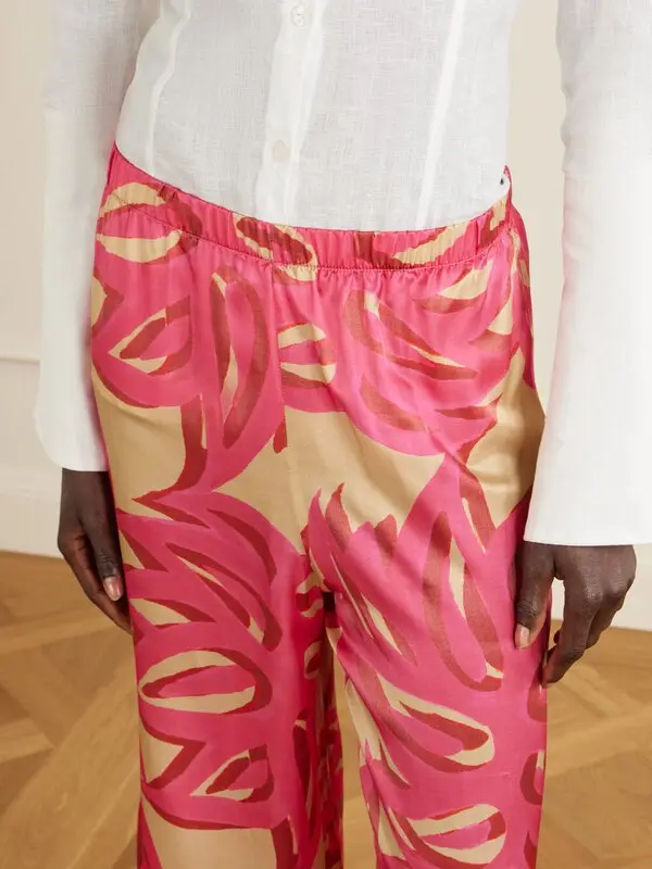 Themis Z Ismene Wide-leg Silk-blend Pants