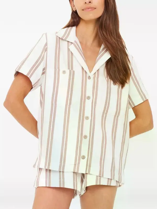 The Upside Baja Katia Striped Shirt - White