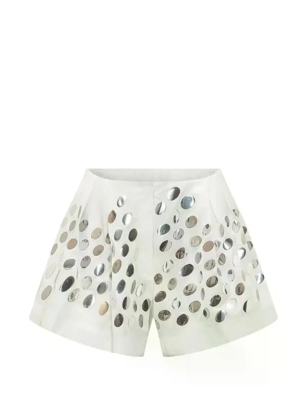 IRO PARIS Darly Sequin-embellished Shorts - White