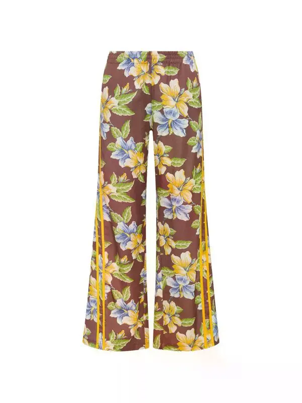 The Upside Isla Juliet Floral Track Pants - Brown