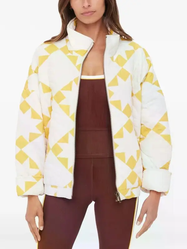 The Upside Etoile Carmen Quilted Jacket - White