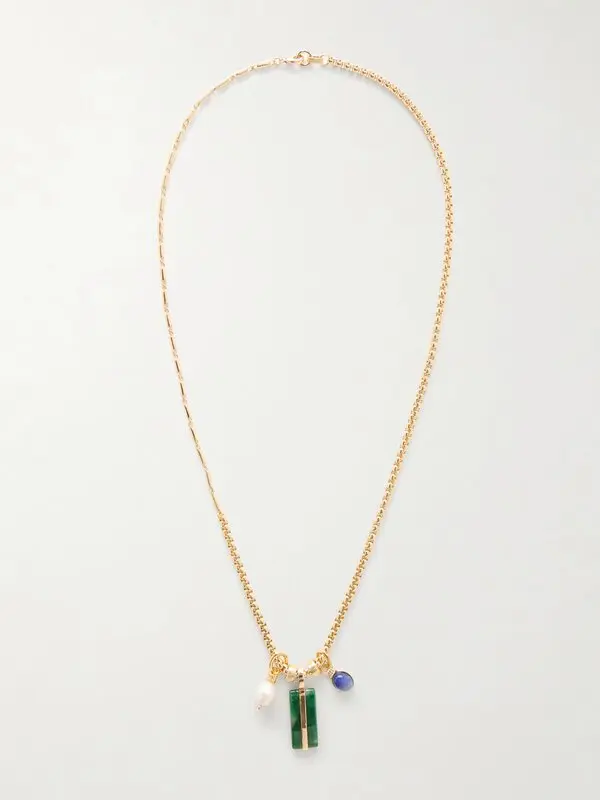ROXANNE ASSOULIN The Stone Bar Necklace - Gold