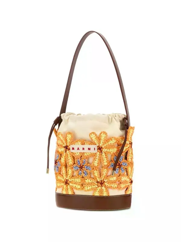 Marni Crochet Flower Bucket Bag