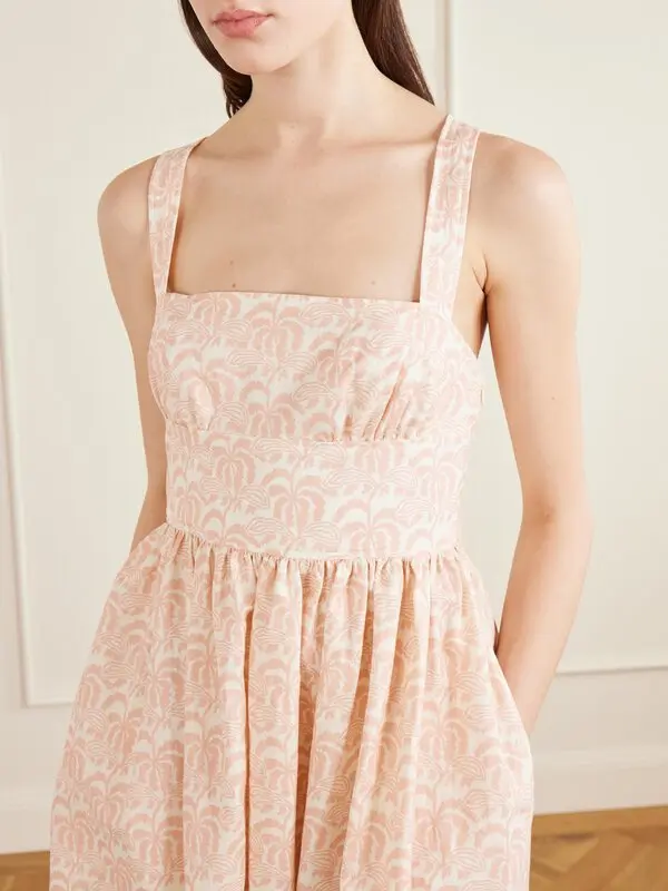 Matteau Crossback Linen-blended Maxi Dress