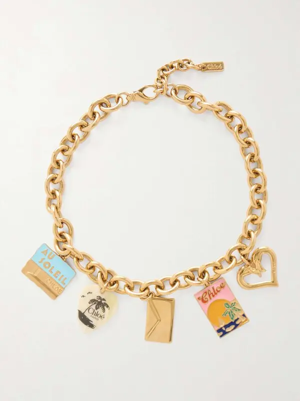 Chloé Gold-tone Enamel Bracelet - Multi