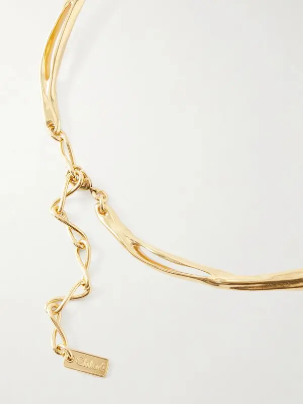 Chloé Tone And Resin Butterfly Necklace