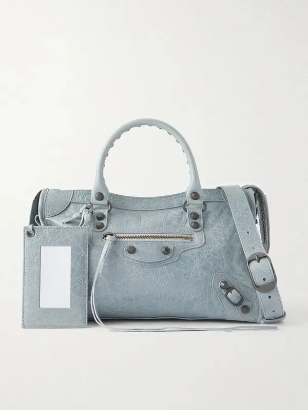Balenciaga Le City Small Embellished Tote - Blue