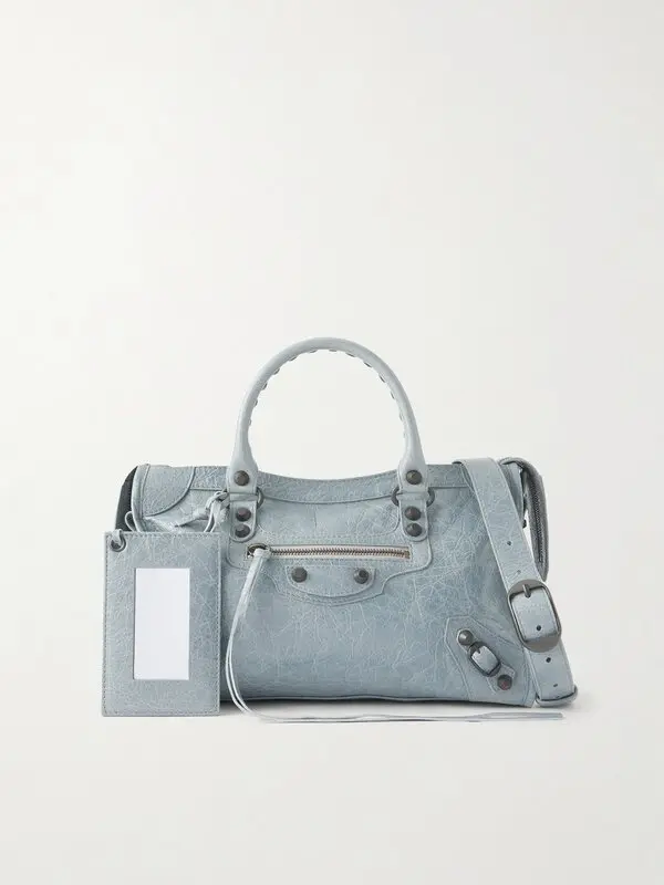 Balenciaga Le City Small Embellished Tote - Blue