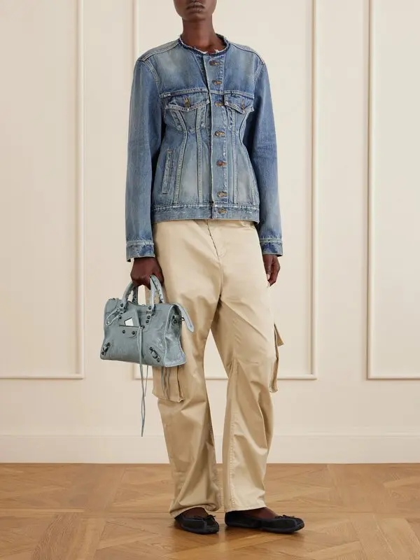 Balenciaga Le City Small Embellished Tote - Blue
