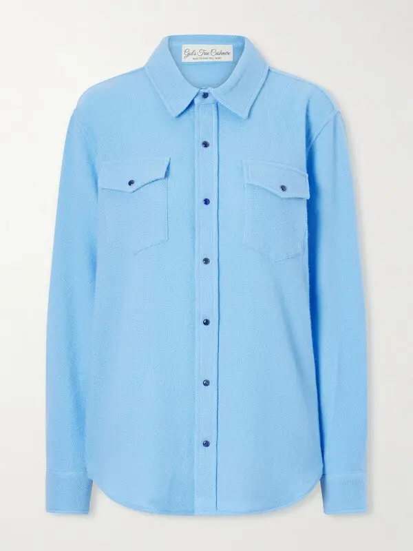 GOD’S TRUE CASHMERE Lagoon Cashmere Shirt