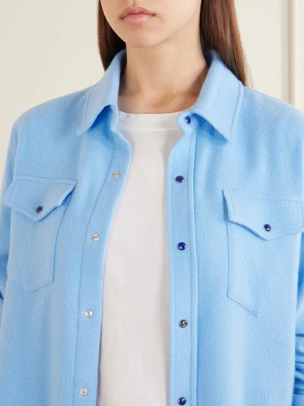 GOD’S TRUE CASHMERE Lagoon Cashmere Shirt