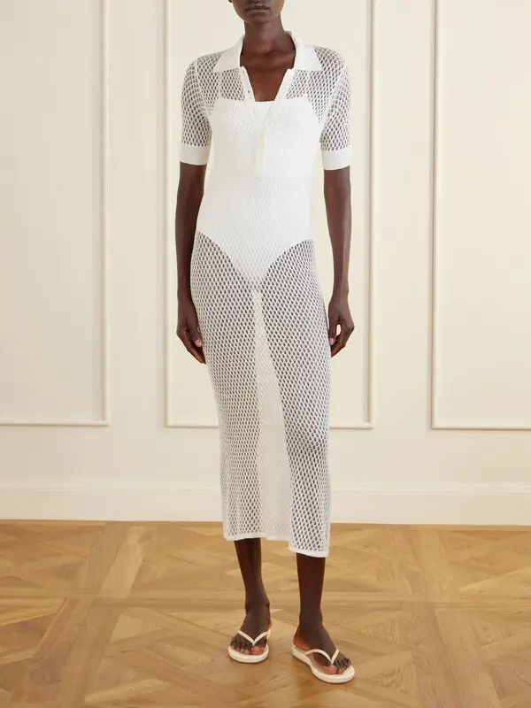 Kiki De Montparnasse Crocheted Silk Coverup