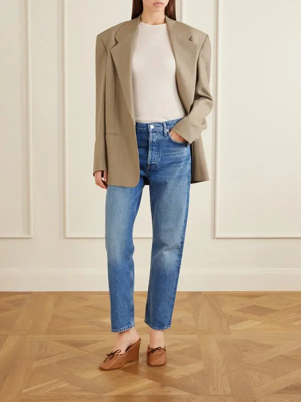 MARYAM NASSIR ZADEH Ballet Leather Wedge Mules