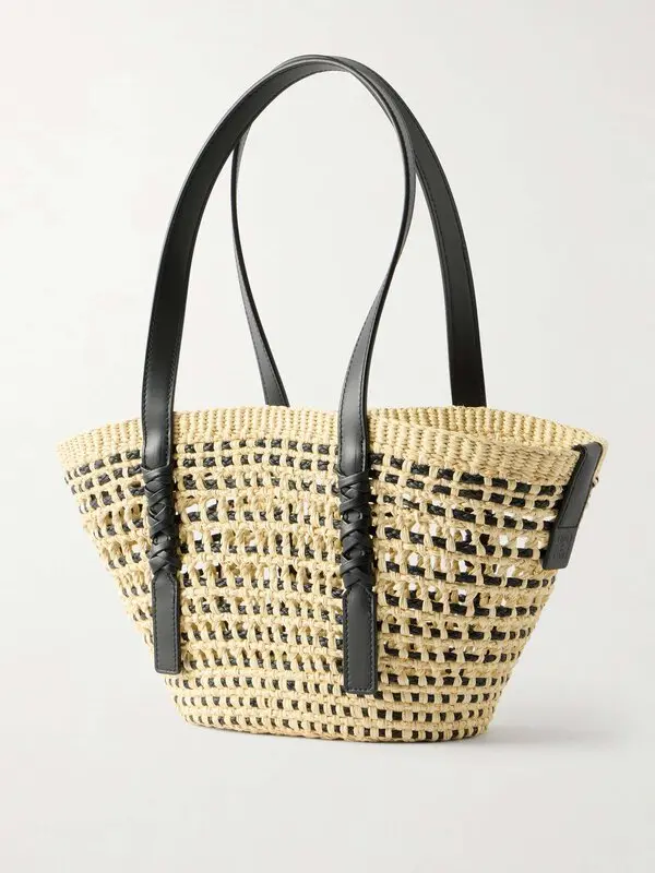 Loewe Paula's Ibiza Small Braided Raffia Shoulder Bag