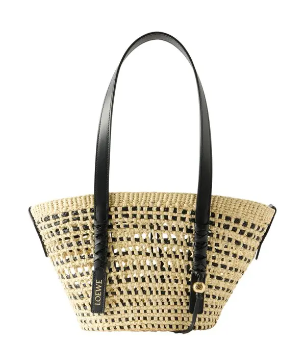 Loewe Paula's Ibiza Small Braided Raffia Shoulder Bag - Neutrals