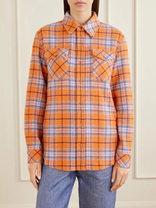 GOD’S TRUE CASHMERE God's True Cashmere Checked Cashmere Shirt