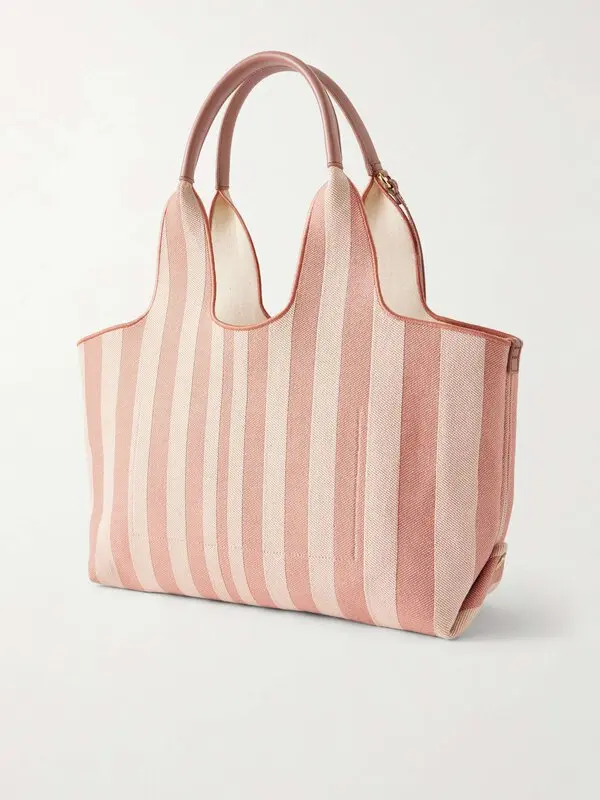 Chloé Striped Canvas Shoulder Bag