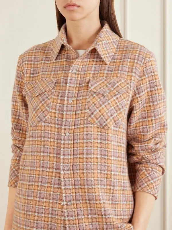 GOD’S TRUE CASHMERE God's True Cashmere Checked Cashmere Shirt